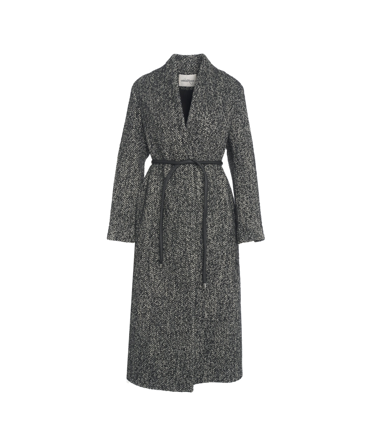 Otto d ame Coat with waist belt Black Women – MAXIMILIAN.it